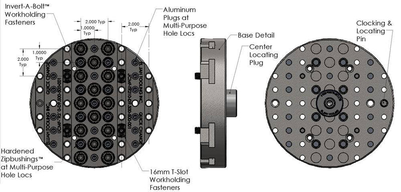 QUICK-CHANGE MODULAR FIXTURE PLATE FOR TRUNNION